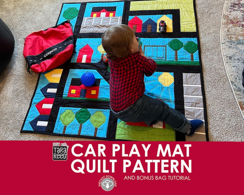 Car Play Mat Quilt Pattern (instant Download PDF) - Etsy