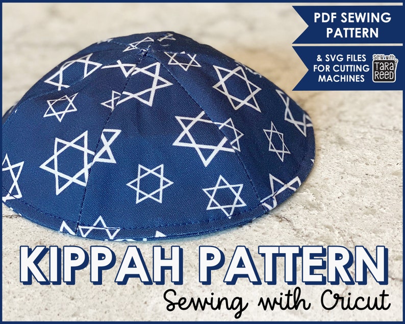 Kippah Sewing Pattern Sewing With Cricut Yarmulke Sewing - Etsy