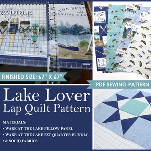 Lake Lover Lap Quilt Pattern (digital Download) - Etsy