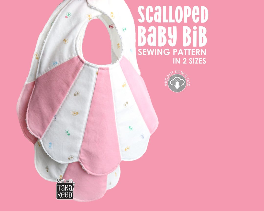 Baby Bib Pattern in 2 Sizes With SVG Cut Files (instant Download) - Etsy