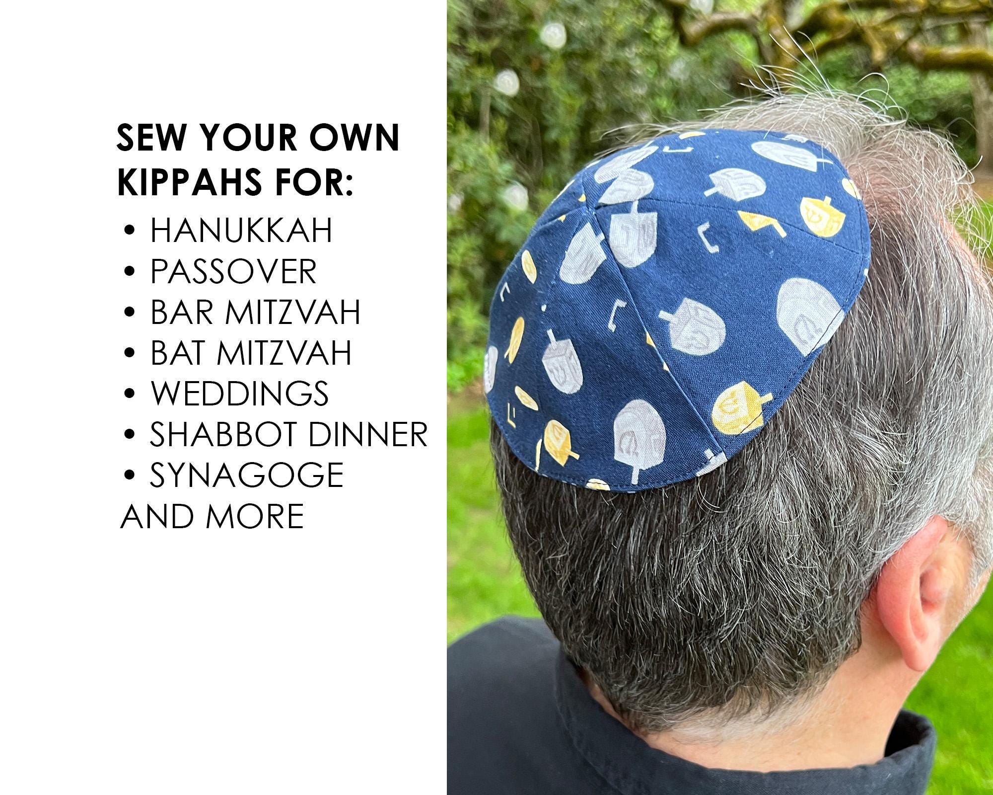 Jewish Kippah Sewing Pattern With SVG Cut Files (digital Download) - Etsy