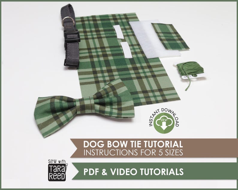 Dog Bow Tie Pattern in 5 Sizes (instant Download) - Etsy