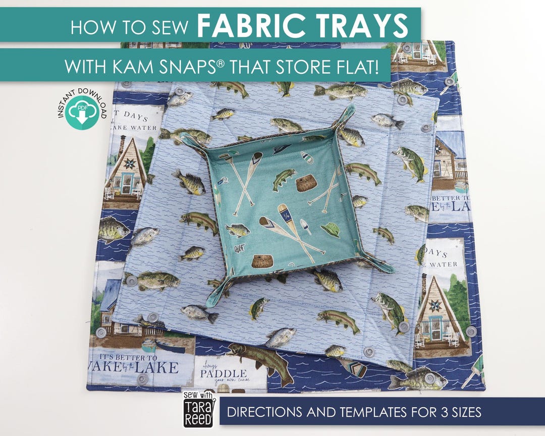 Fabric Tray PDF Sewing Pattern for Beginners - Instant Download - Etsy