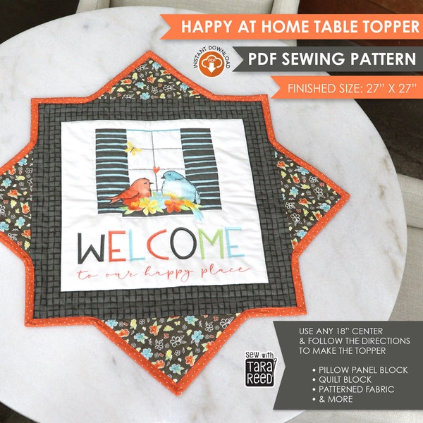 Table Topper Sewing Pattern - Etsy
