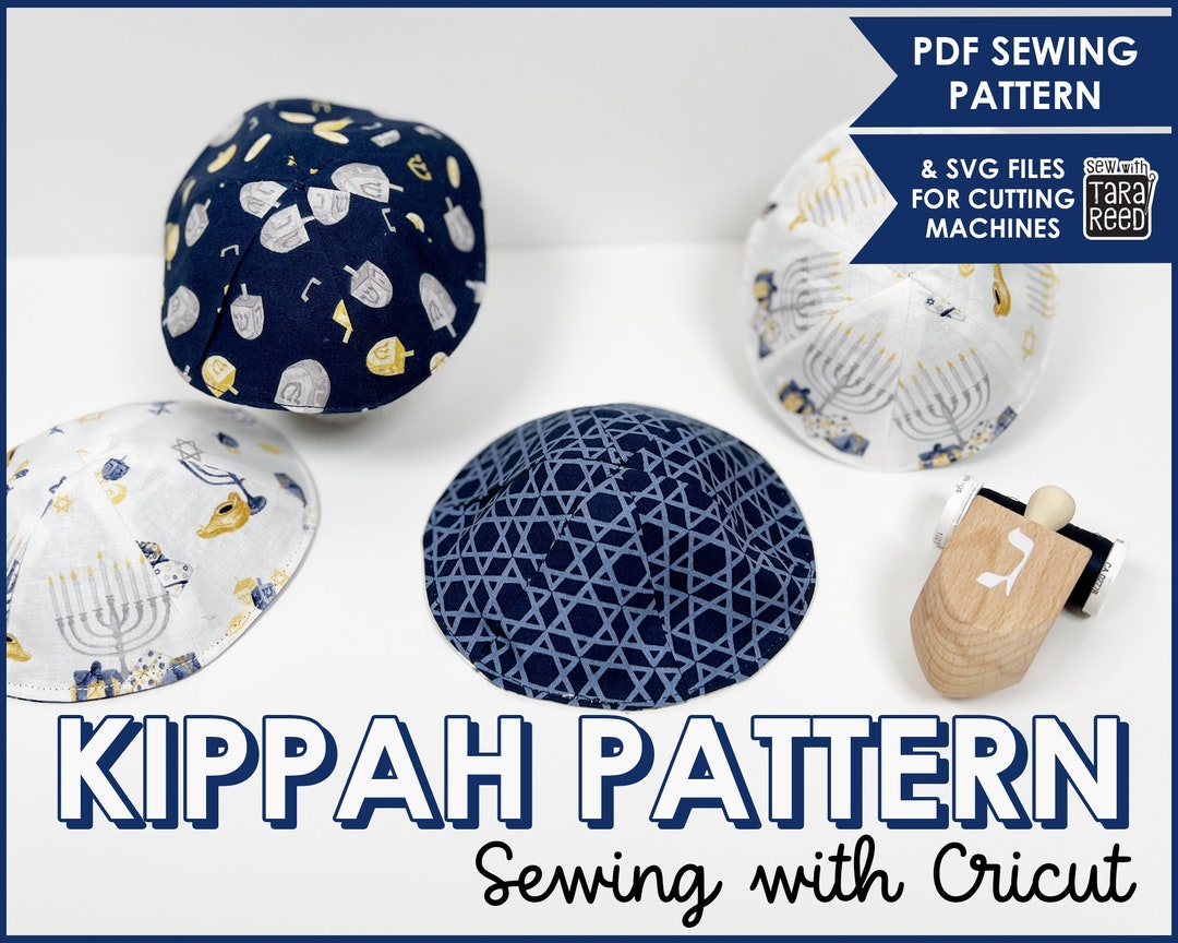 Kippah Sewing Pattern Sewing With Cricut Yarmulke Sewing Pattern - Etsy