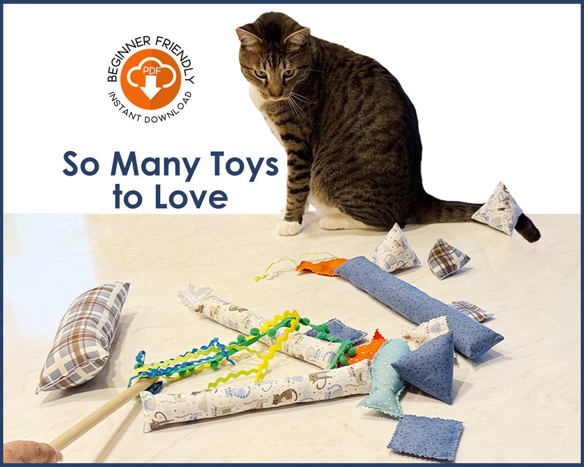 5 Cat Toy Sewing Patterns Bundle (instant Download) - Etsy