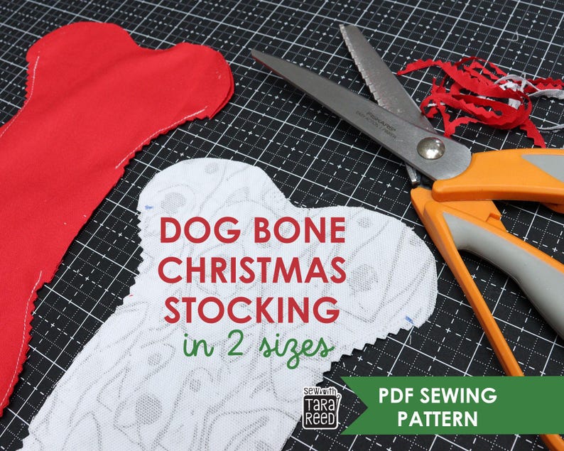 Dog Christmas Stocking Sewing Pattern in 2 Sizes (digital Download) - Etsy