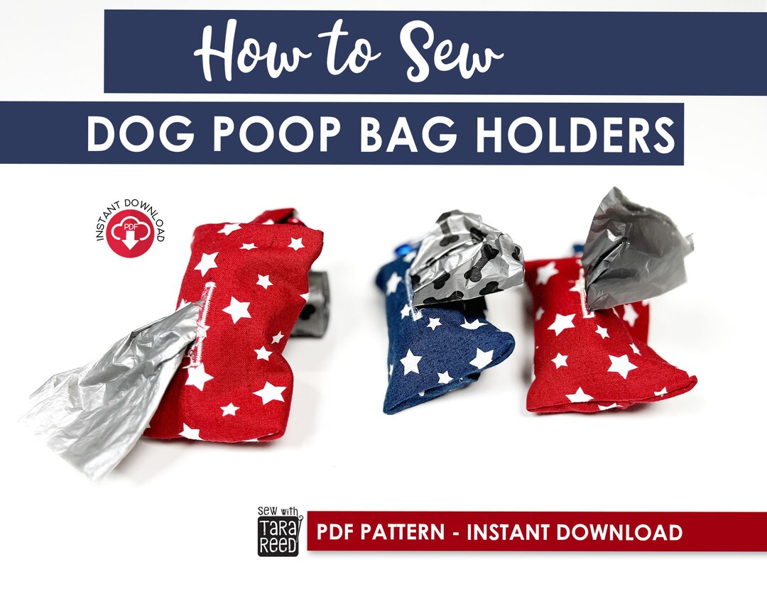 DIY Dog Poop Bag Holder Tutorial - Instant Download - Sewing for ...