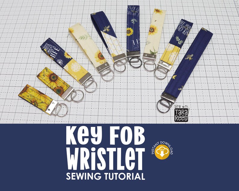 Key Fob Sewing Tutorial in 3 Sizes (instant Download) - Etsy