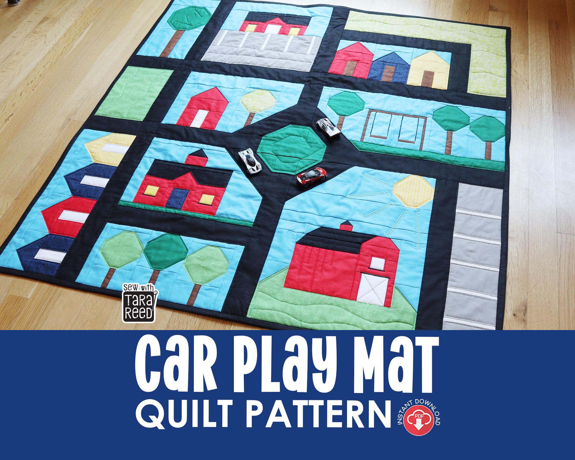 Car Play Mat Quilt Pattern (instant Download PDF) - Etsy