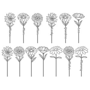 Standing Daisy Laser Cut SVG, Wooden Flower With Stand Laser Cut Files ...