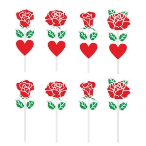 Standing Rose SVG, Three Layered Rose & Heart With Stand Laser Cut ...