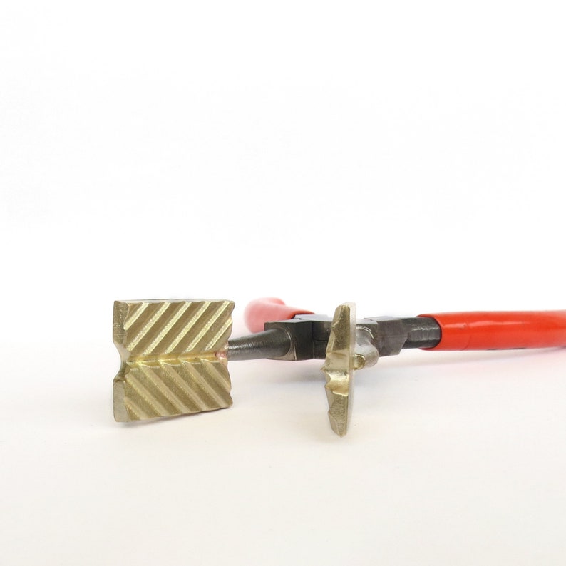 Lampwork Tool Rectanlge Ribbed Brass Mashers for Leaves - Etsy