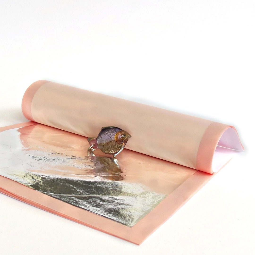 Thick Pure 999 Silver Leaf Sheets - 5.3" X 5.3" - 135 X 135 Mm ...