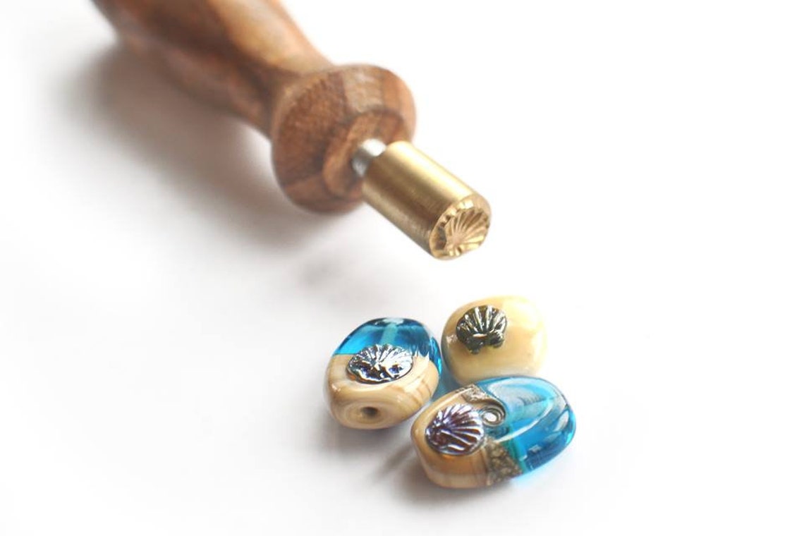 Lampwork Tool Shell Stamp for Glass Beads Making - Etsy