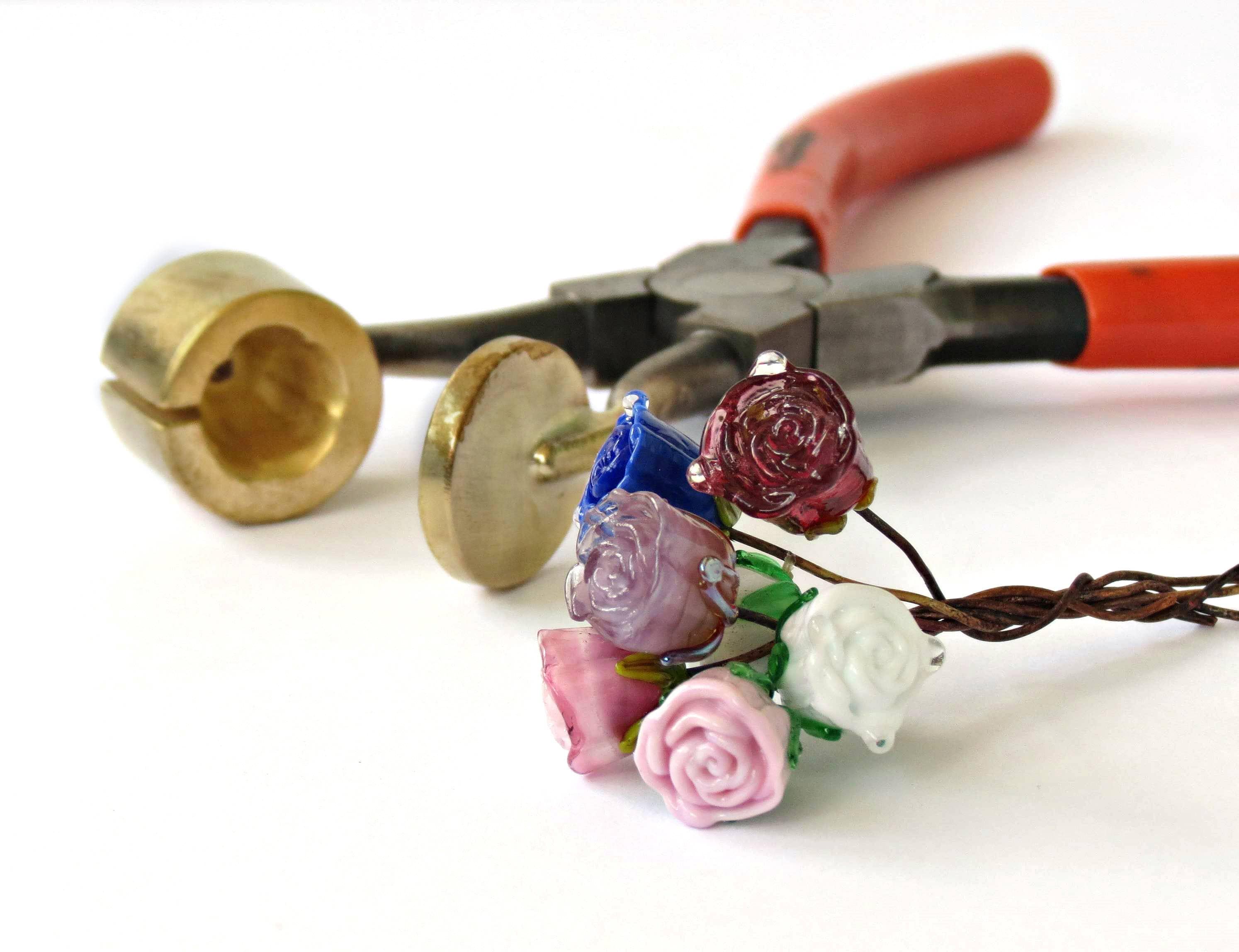 Rose Bud Lampwork Mashers - Lampwork Tool - Etsy