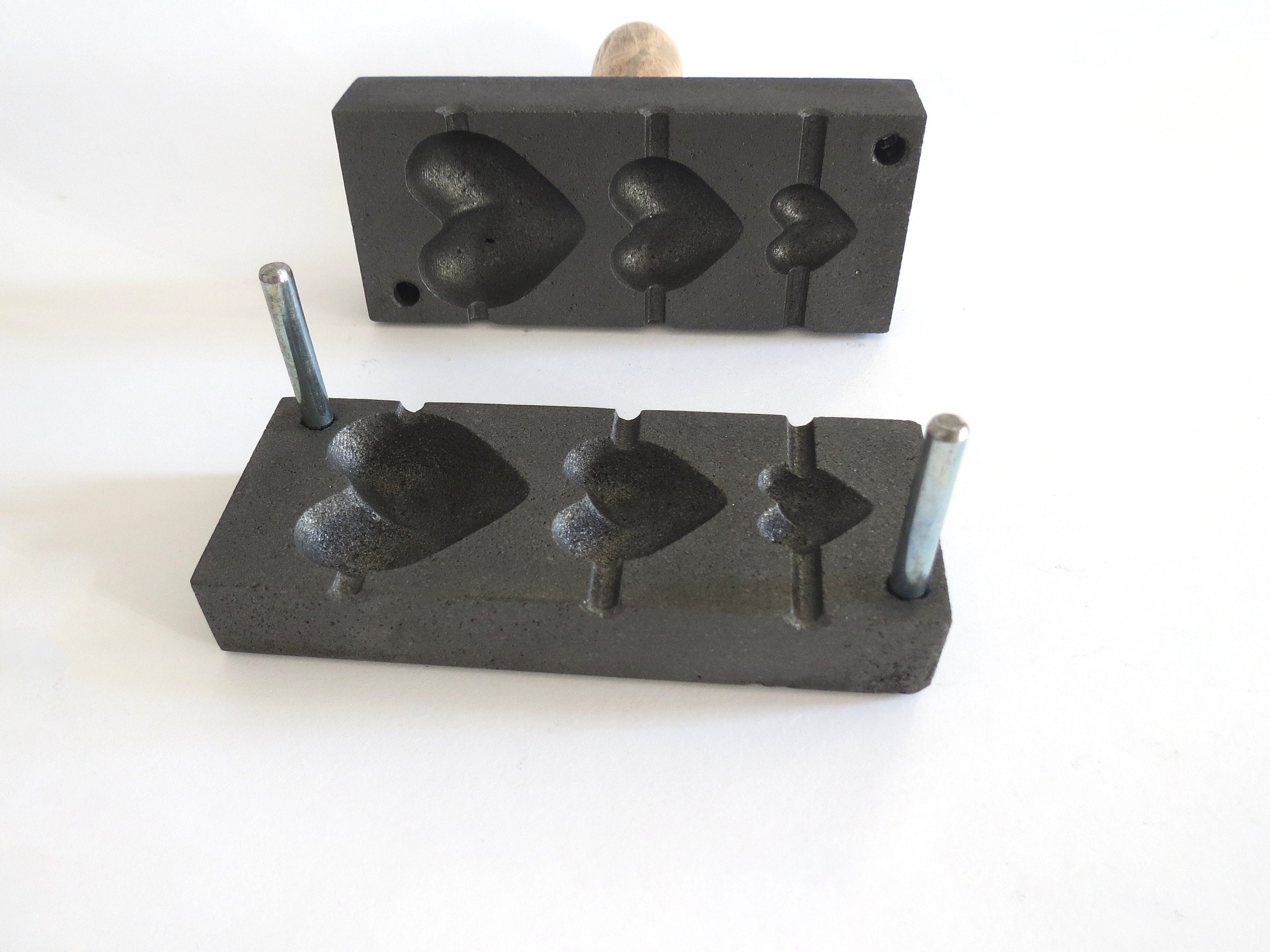 Graphite Press for Heart Shaped Lampwork Beads Making (with Horizontal ...