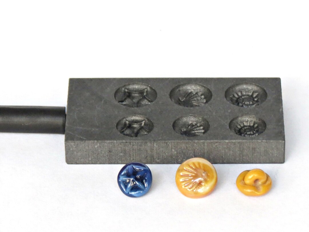 Graphite Button Pad Sea Creatures - Starfish, Shell, Ammonite ...