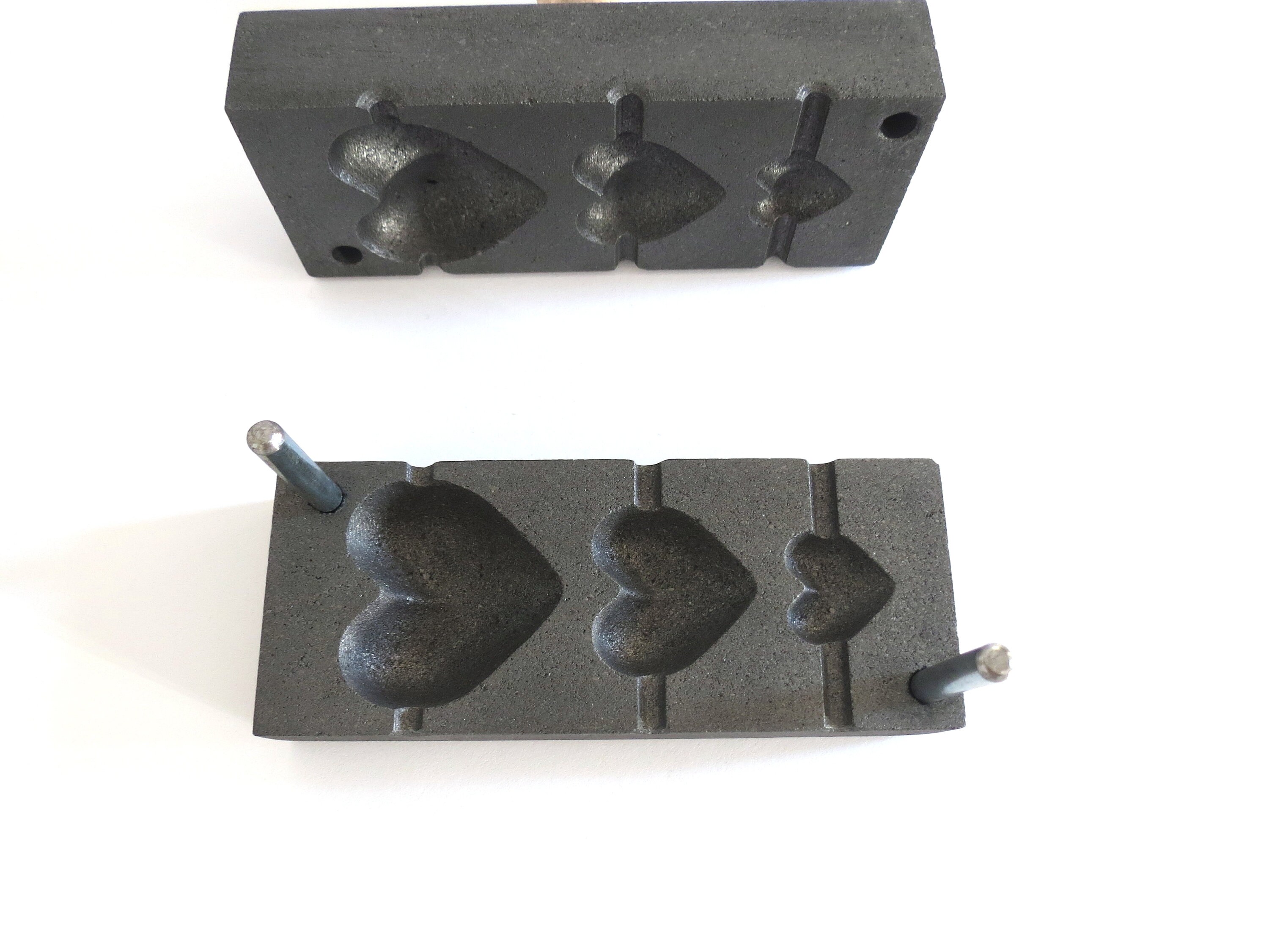 Graphite Press for Heart Shaped Lampwork Beads Making (with Horizontal ...