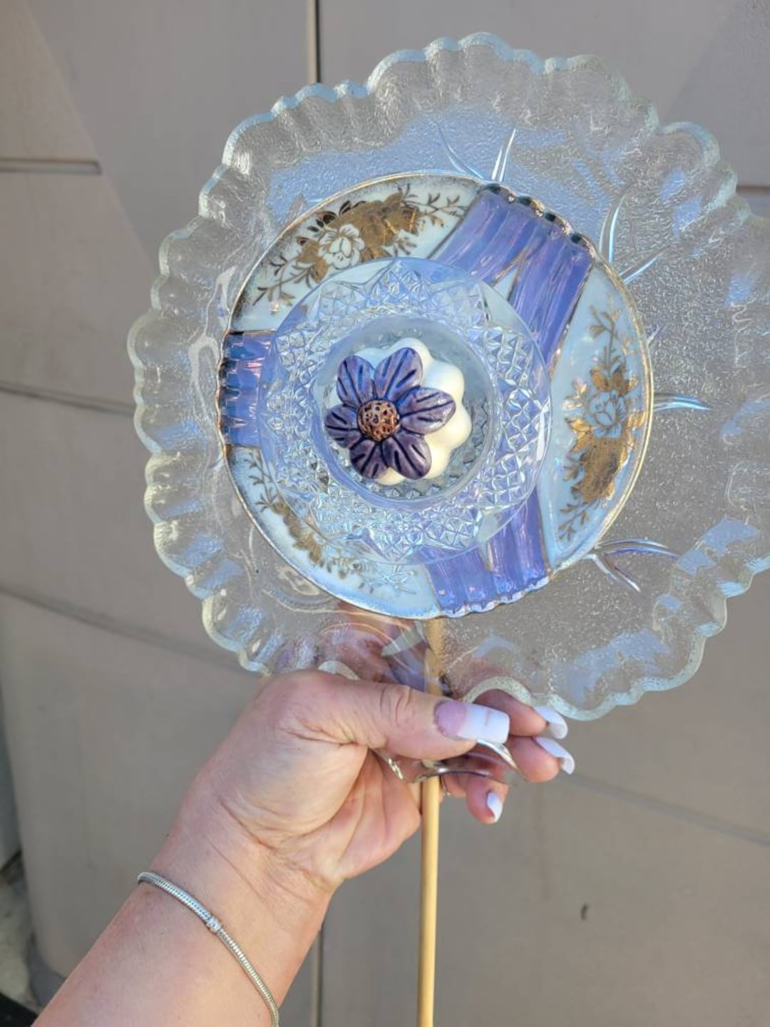 Glass Flowers From Repurposed Dishes - Etsy