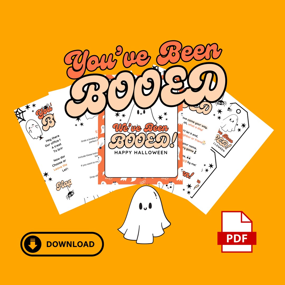 You've Been Booed, We've Been Booed, Halloween Printable, Halloween ...