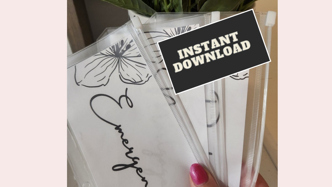 PRINTABLE A6 Cash Envelope Budget Label Inserts cash Stuffing Budgeting ...