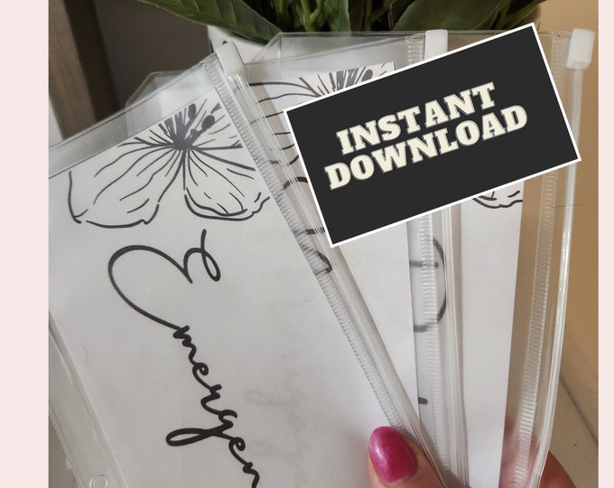 PRINTABLE A6 Cash Envelope Budget Label Inserts |cash Stuffing ...