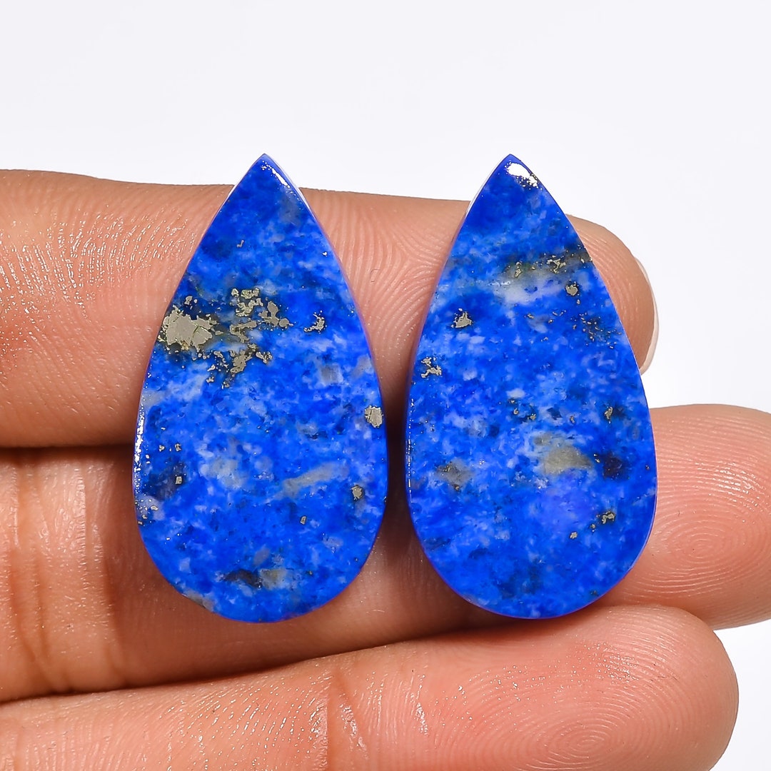 Lapis Lazuli Gemstone Pair, 100%natural Lapis Lazuli Pear Shape Loose ...