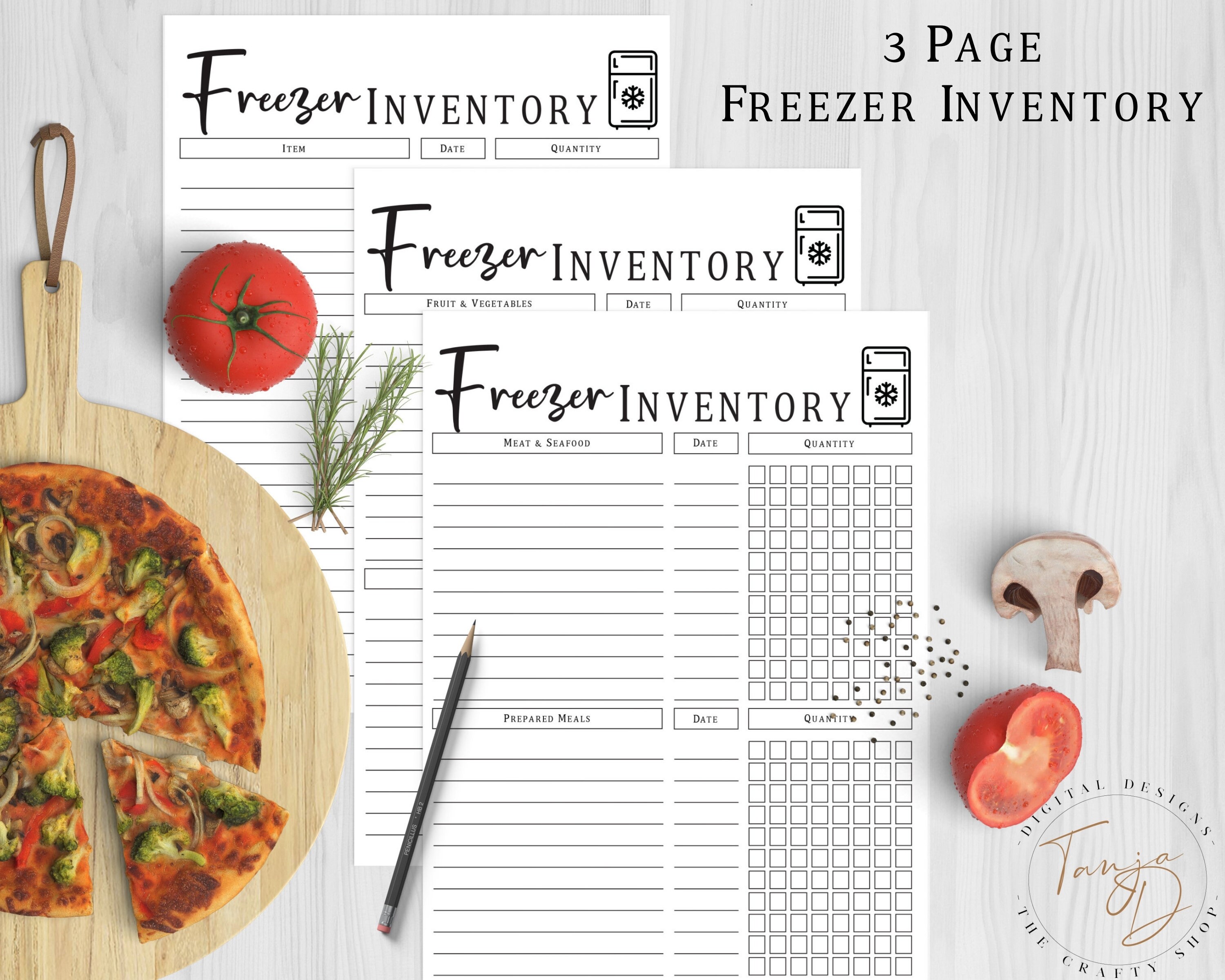 Food Inventory Bundle, Kitchen Inventory Bundle, Pantry Inventory ...