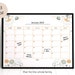 Undated Editable Monthly Calendar, Printable Planner, PDF Planner ...