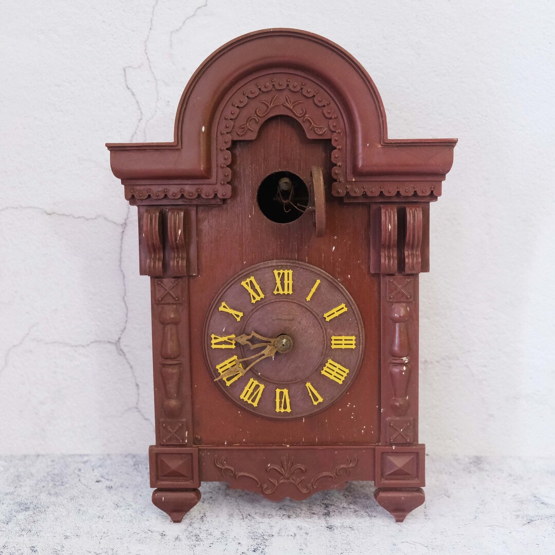 Сuckoo Clock Antique Mechanical Clock Wooden Plastic Cuckoo Wall Clock ...