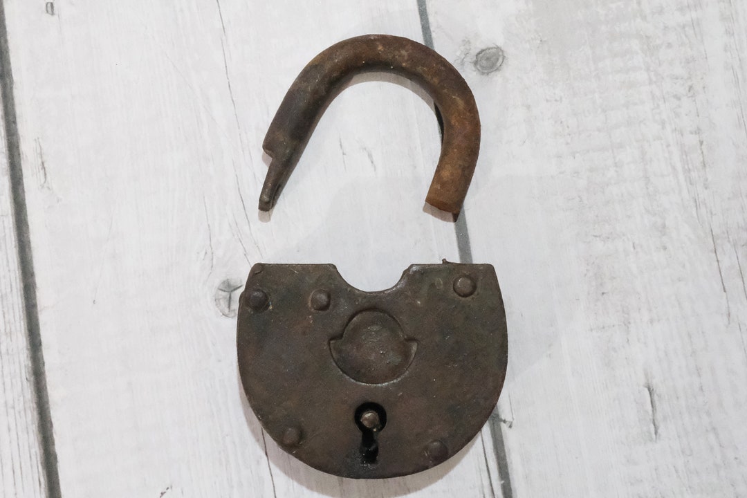 Antique Ukrainian Round Padlock Without Key Unique Made in - Etsy