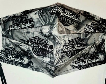 Harley Davidson Face Mask | Etsy