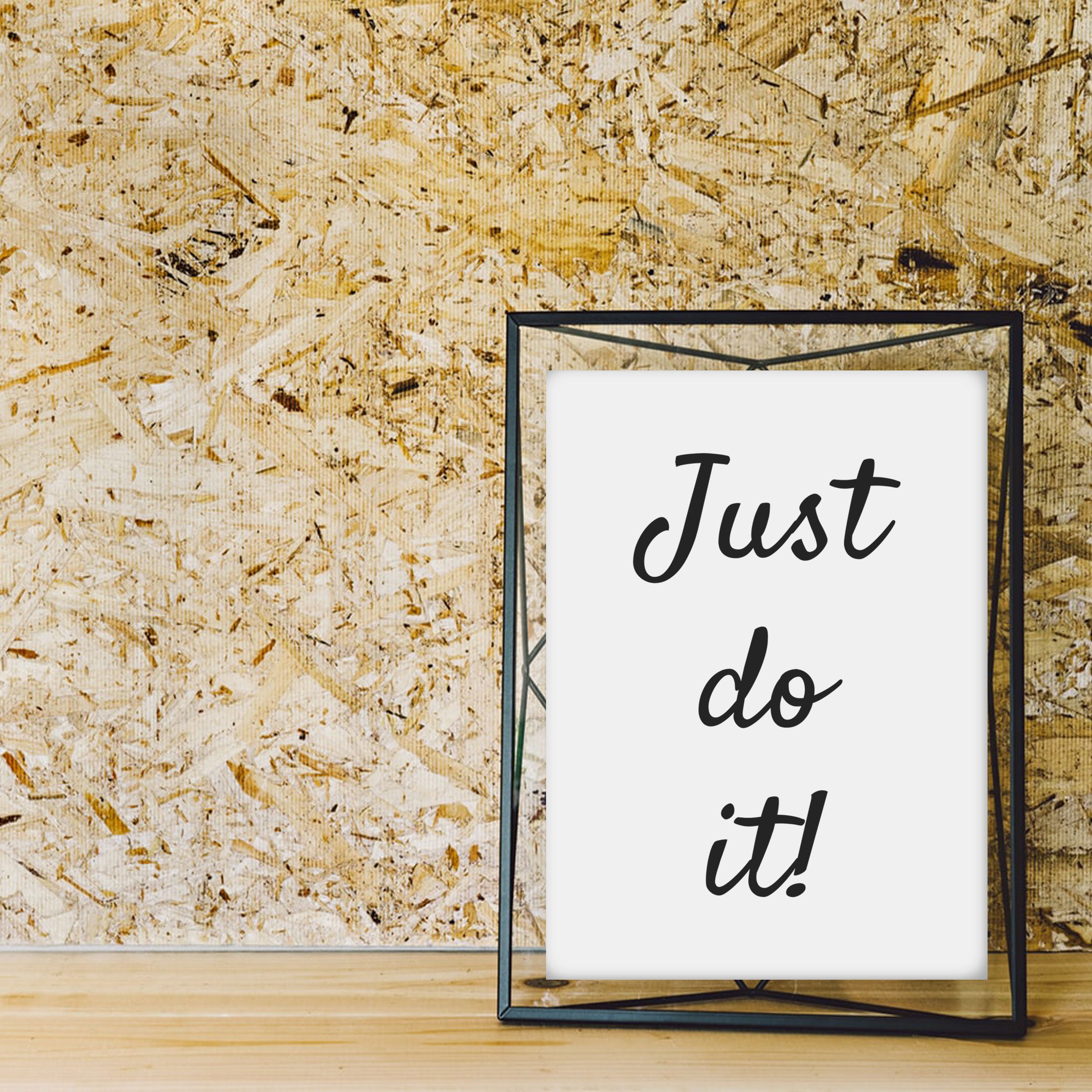 Motivational Poster Just Do It Inspirational Quote Typography Print ...