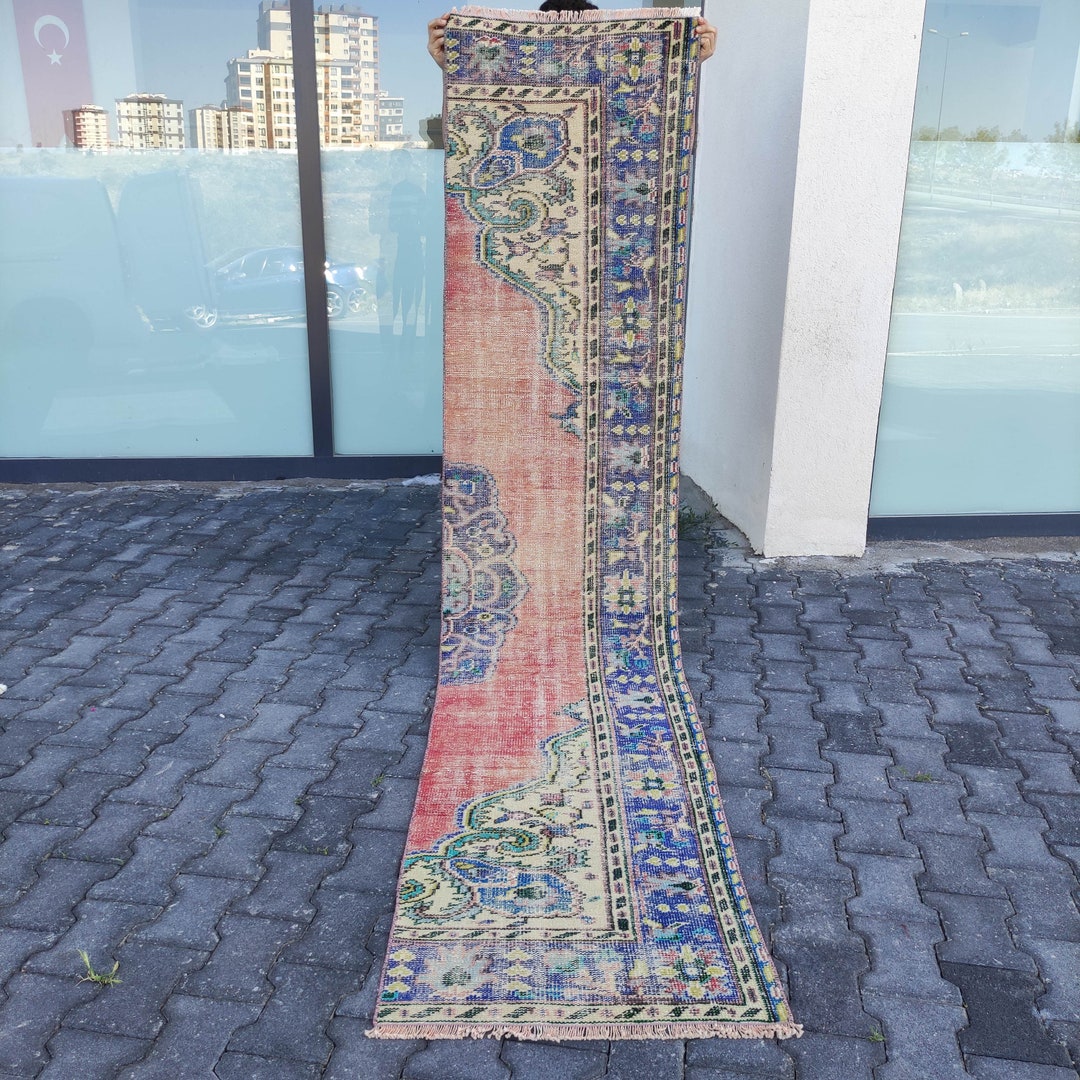 2x10 Rare Narrow Rug , Runner Rug , 2.13'' X 9.74'' Kitchen Rug ...