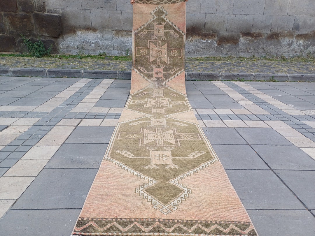 14 Ft. Long Oversized Runner Rug , 2.89'' X 14.24'' Too Long Khaki ...