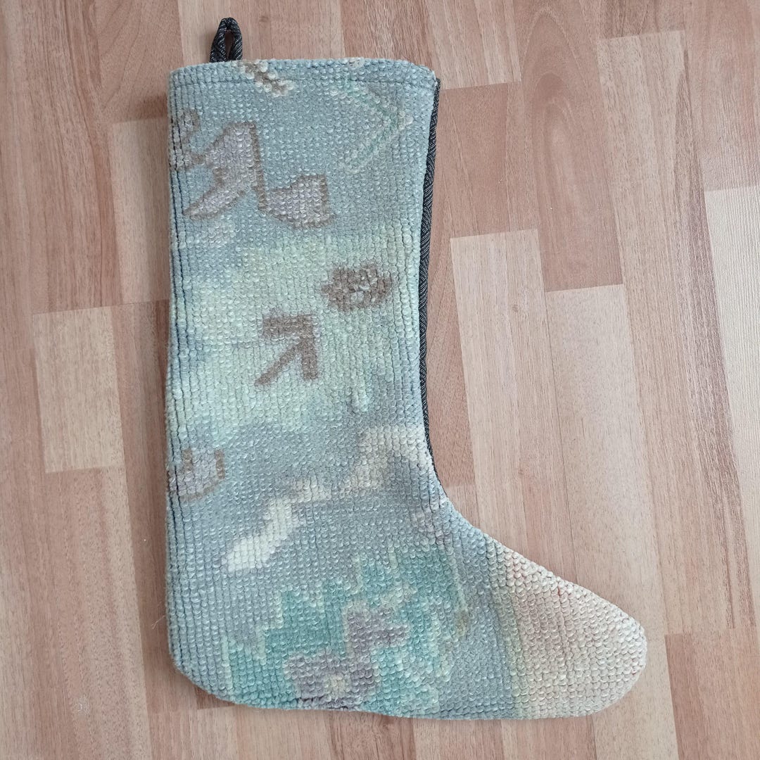 Christmas Gif , Christmas Rug Stocking ,t , Rust Turkish Santa Claus ...