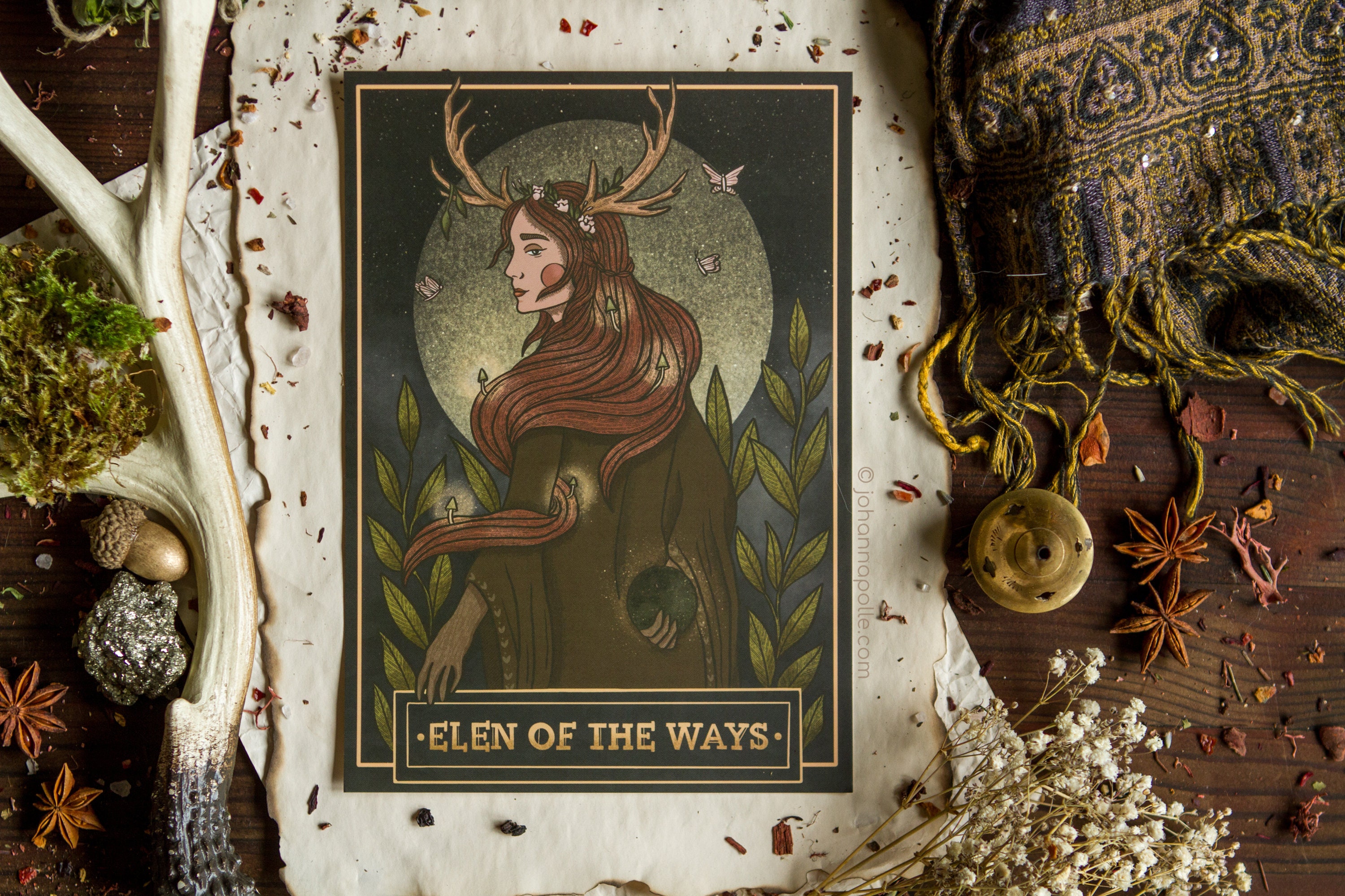 ELEN of the WAYS A5 Art Print Goddess Pagan Art Celtic - Etsy UK