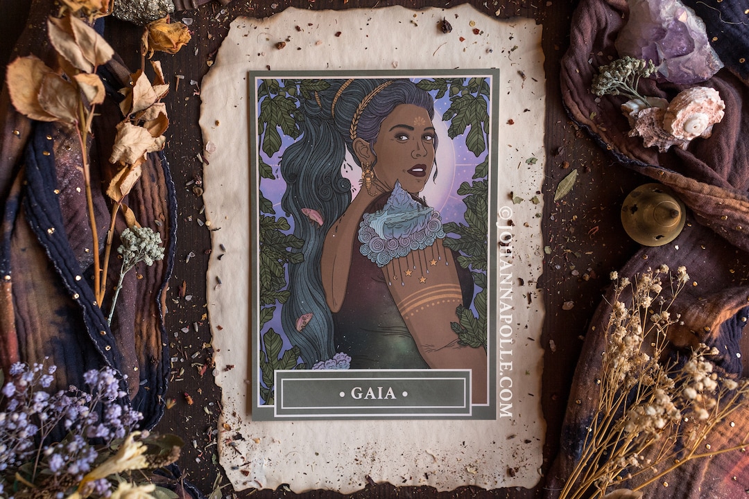 GAIA A5 Art Print | Goddess | Mother Earth | Pagan Art | Greek ...
