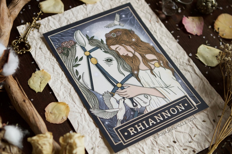 RHIANNON A5 Art Print Celtic Goddess Irish Folklore | Etsy
