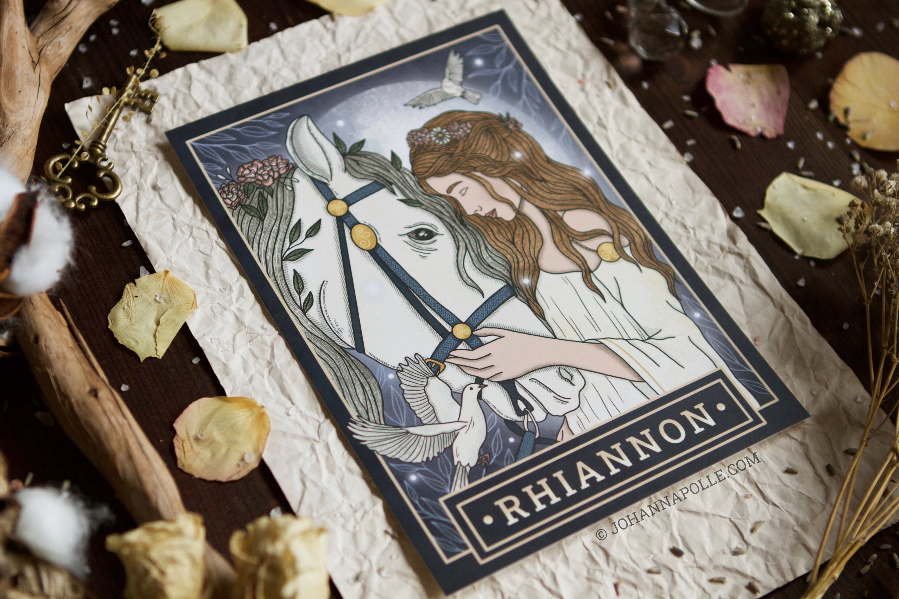 RHIANNON A5 Art Print Celtic Goddess Irish Folklore - Etsy