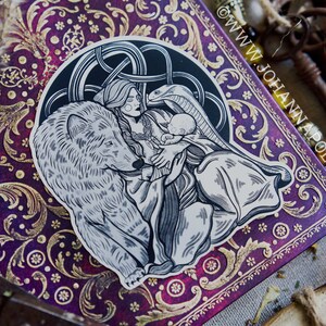 ANGRBODA & HER CHILDREN Matte Vinyl Sticker Jötunheim Hel Fenrir ...