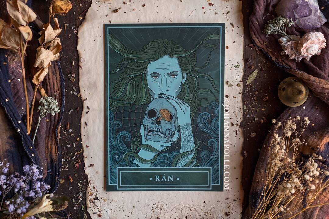 RÁN A5 Art Print | Norse Goddess | Folklore | Nordic | Mythology | Sea ...