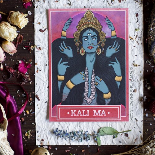Goddess Kali Art Print | Etsy