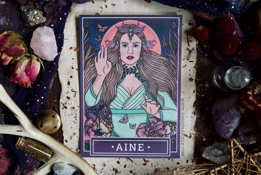 AINE A5 Art Print | Celtic Goddess | Irish Folklore | Pagan Art ...