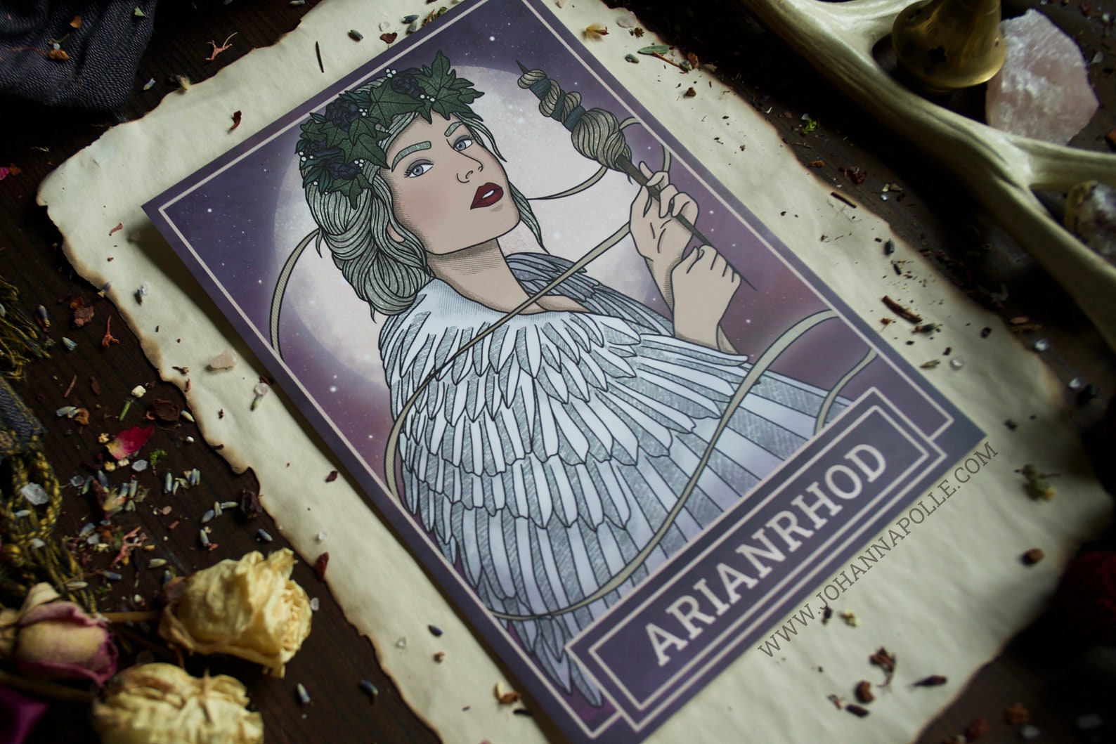 ARIANRHOD A5 Art Print Celtic Goddess Irish Folklore - Etsy