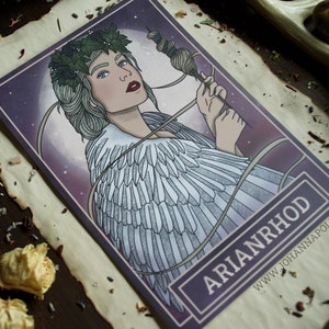 ARIANRHOD A5 Art Print | Celtic Goddess | Irish Folklore | Pagan Art ...