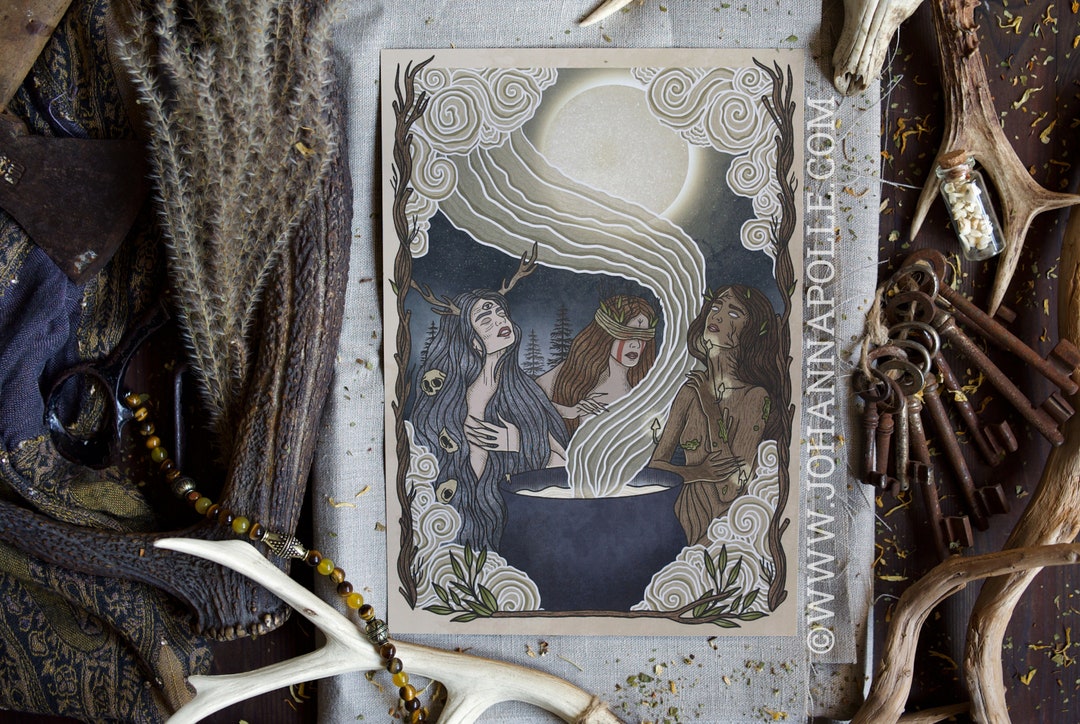RITUAL A4 Art Print | Pagan Art | Magick Decor | Traditional Witchcraft ...