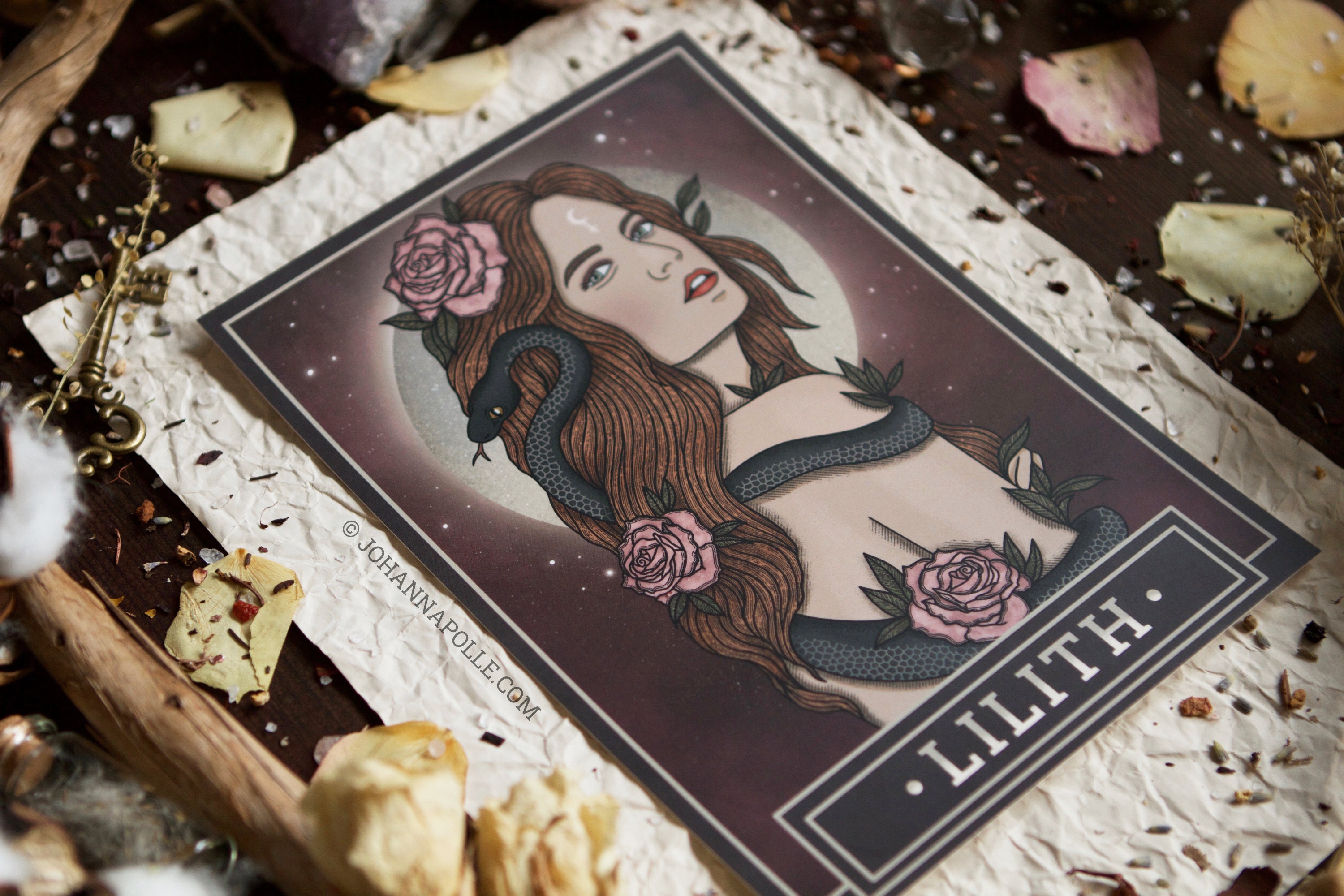 LILITH A5 Art Print Pagan Jewish Folklore Prayer Card | Etsy