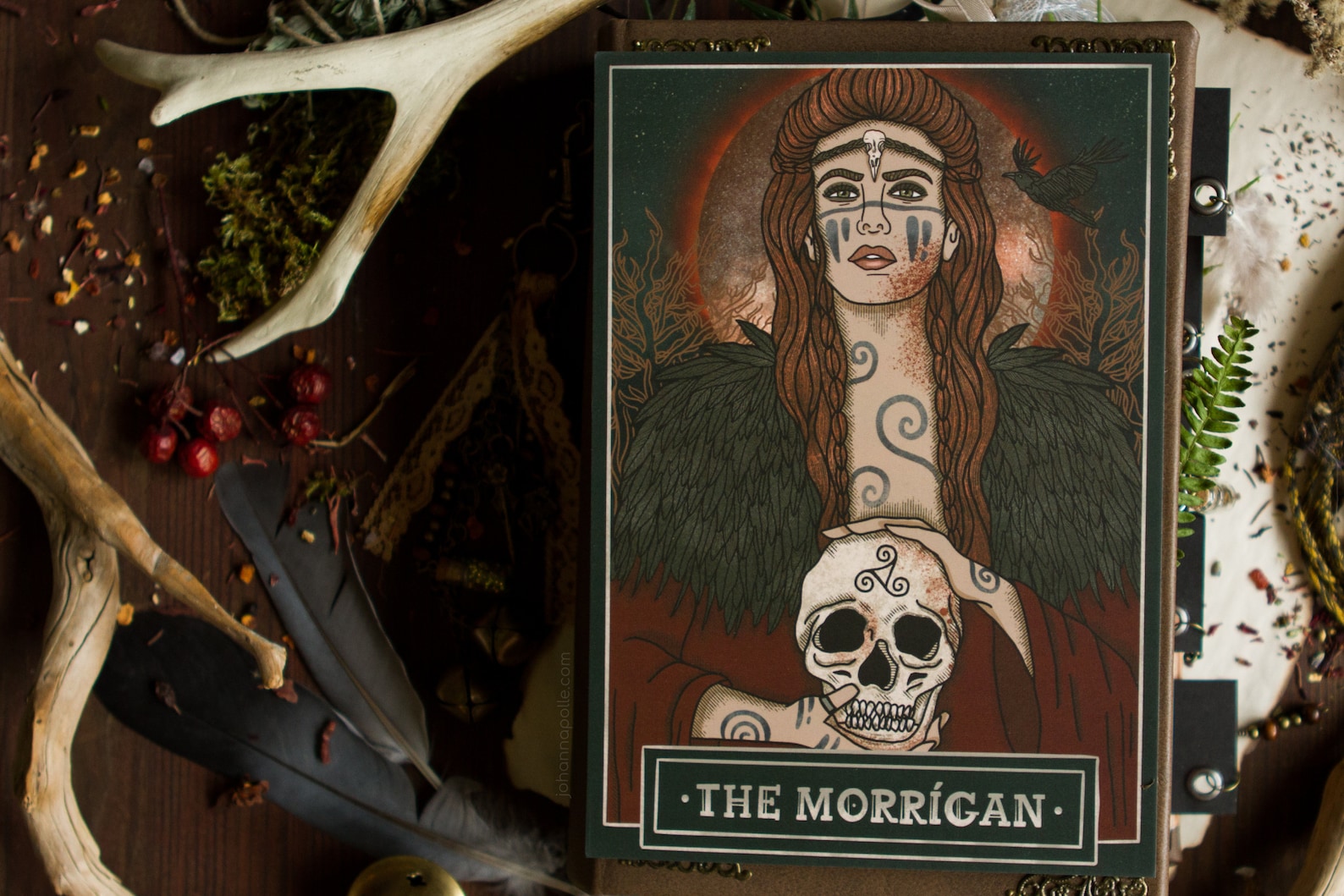 THE MORRIGAN A5 Art Print Celtic Folklore Pagan Art | Etsy